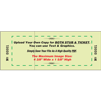 Print Custom Raffle tickets.